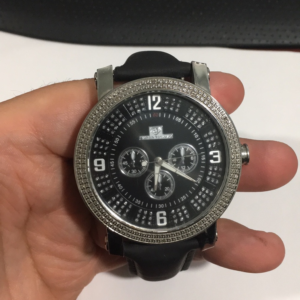 Super Techno Men's Stainless Steel Watch - Gem